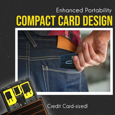 Ultra Thin 5 in 1 Smart SIM Storage Card - 50% OFF - Buy Today