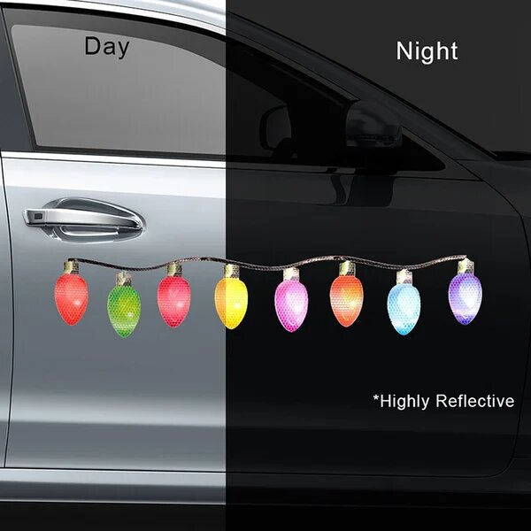 Reflective Light Bulb Magnet Decorations - Not Sold In Stores