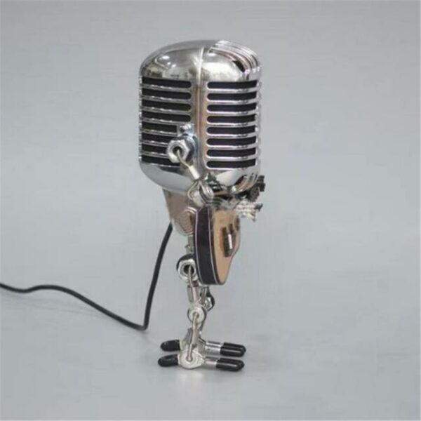 Vintage Microphone Robot Desk Lamp - Not Sold In Stores
