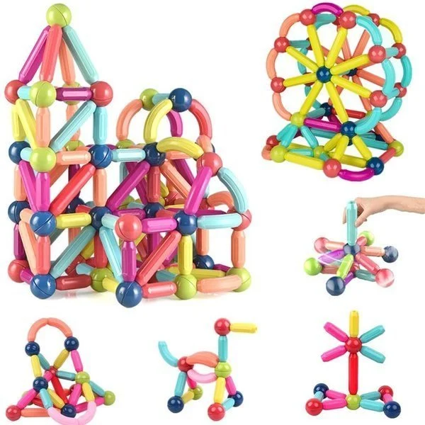 Magnetic Balls and Rods Set Educational Magnetic Building Blocks - Not ...