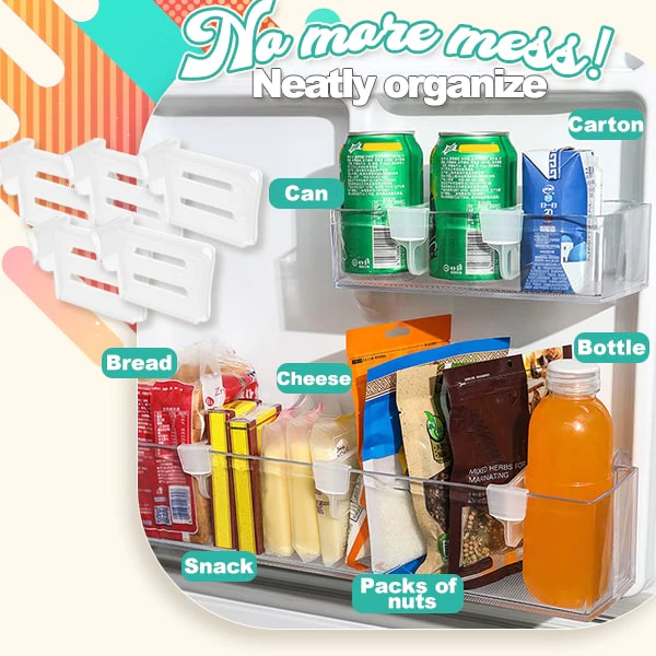 Adjustable Fridge Sliding Divider Clamps - Not Sold In Stores