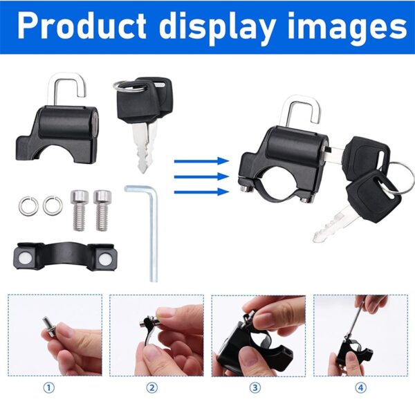 Universal Motorcycle Helmet Lock - Not Sold In Stores