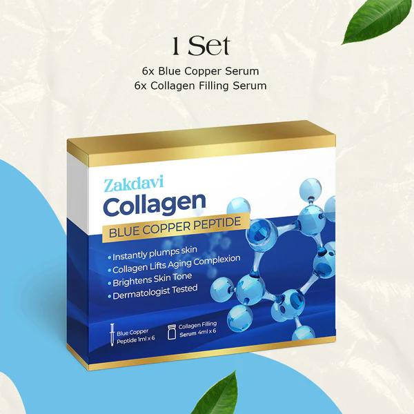 Zakdavi™ Collagen Blue Copper Peptide Serum Set - Not Sold In Stores
