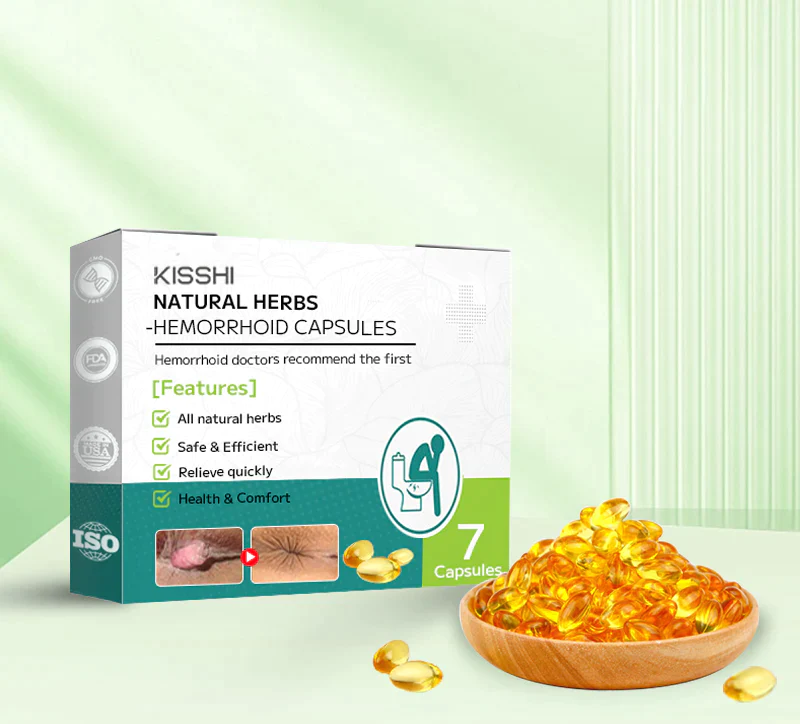 Kisshi™ Natural Herbal Strength Hemorrhoid Capsules - Not Sold In Stores